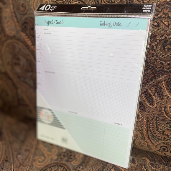 The Happy Planner | Other | Happy Planner Project Fill Paper Big | Poshmark
